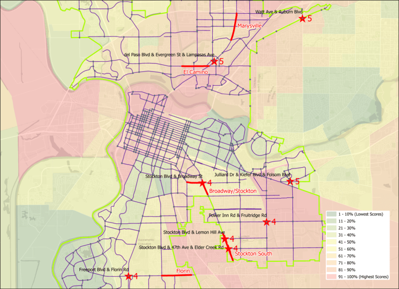 Sac Vision Zero top intersections all modes – Getting Around Sacramento