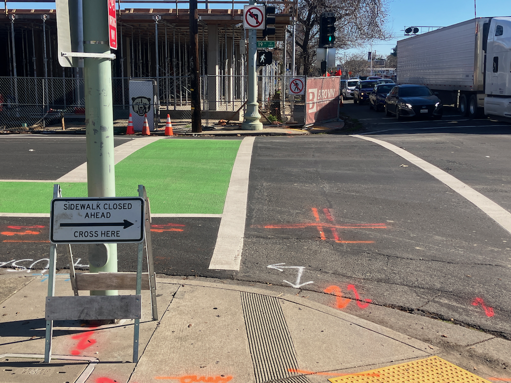 SacCity work zone problems on Broadway – Getting Around Sacramento